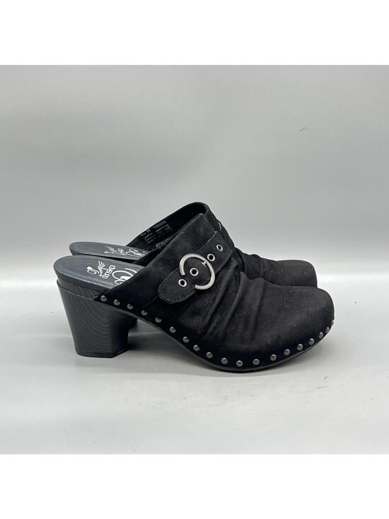 Dansko | Shoes | Dansko Shoes Womens 85 Black Suede Clog Mules Slip On ...